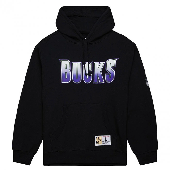 Milwaukee Bucks Mitchell and Ness Game Vintage Logo duks sa kapuljačom