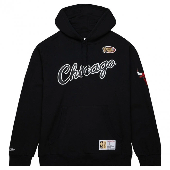 Chicago Bulls Mitchell and Ness Game Vintage Logo duks sa kapuljačom