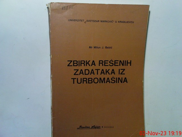 MR. MILUN BABIC -ZBIRKA ZADATAKA IZ TURBOMASINA