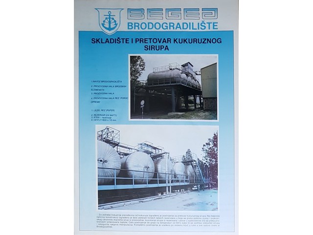 Brošura Skladišta `BEGEJ BRODOGRADILIŠTE` Jugoslavija