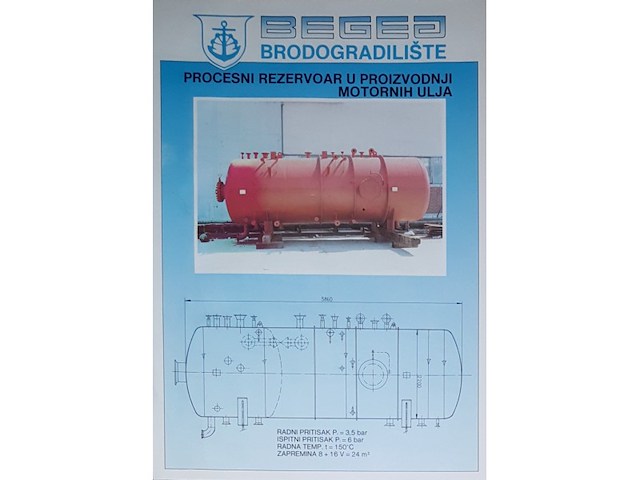 Brošura Rezervoara `BEGEJ BRODOGRADILIŠTE` Jugoslavija