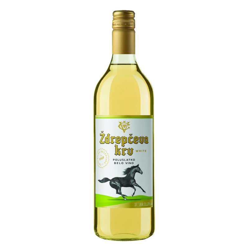 Vino Ždrepčeva Krv White 1L Čoka