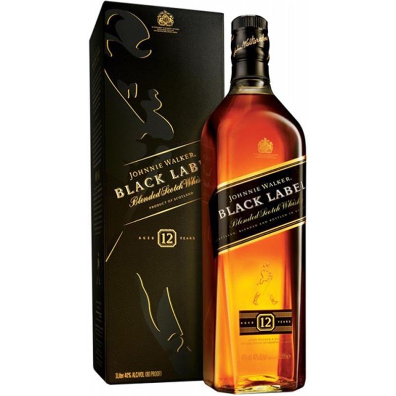Viski Johnnie Walker Black Label Box 1L