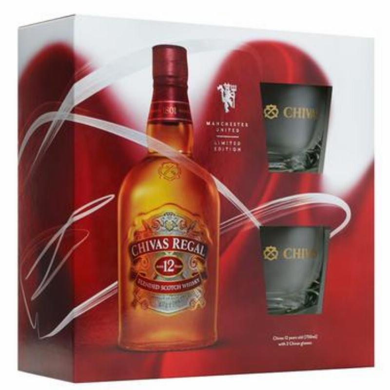 Viski Chivas Regal 12YO 0,7L +2 čaše