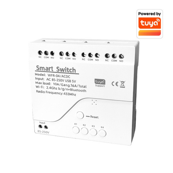 WIFI SMART PREKIDAČ WFR-04/ACDC 4x nezavisna izlaza (RF model) TUYA