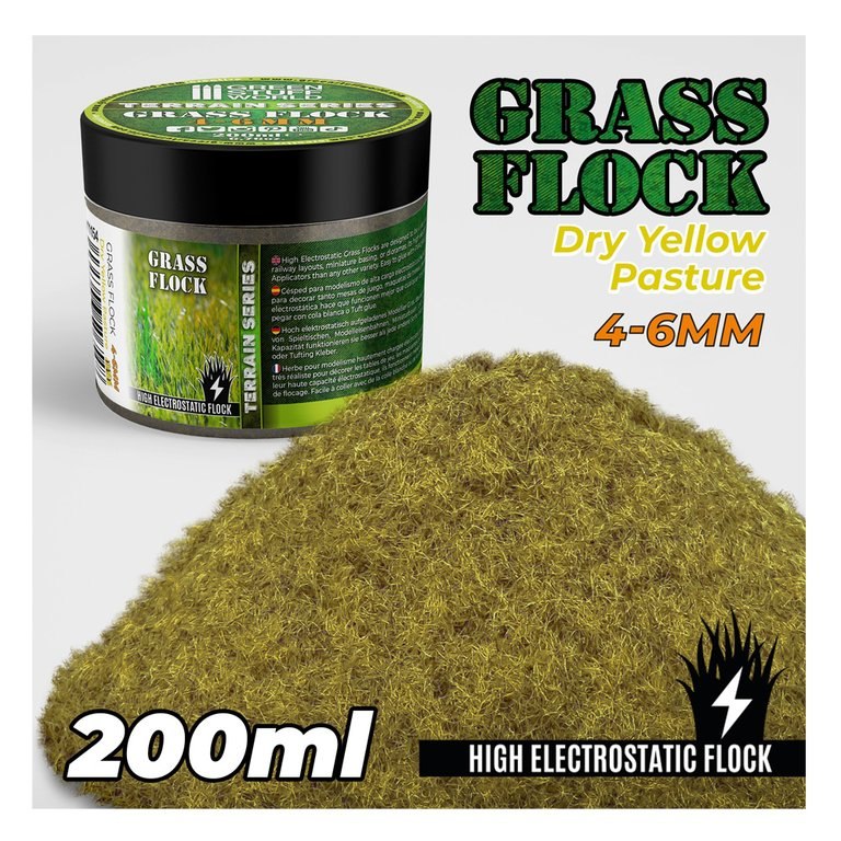 Grass Flock - DRY YELLOW PASTURE 4-6mm (200ml)