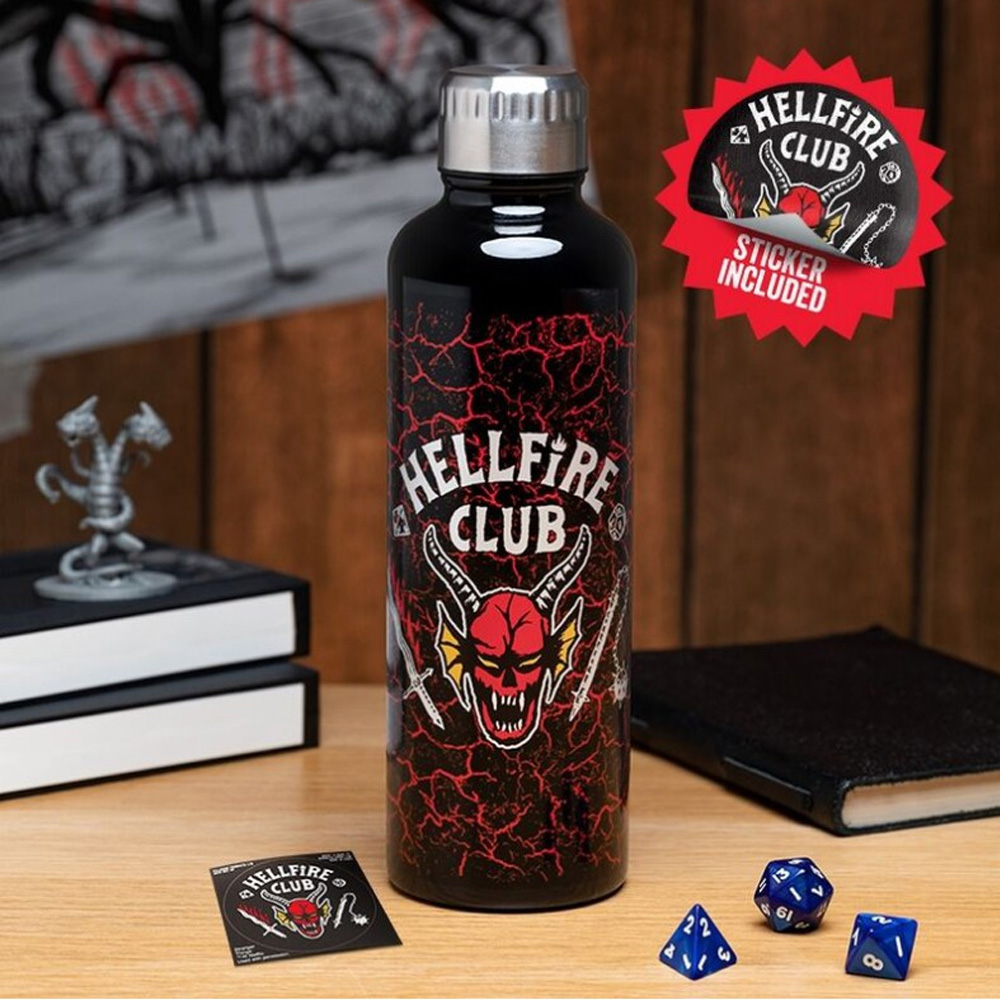 Stranger Things - Hellfire Club Metal Water Bottle