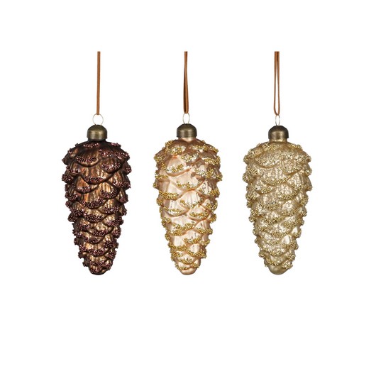 NG dekoracija - HANGING PINE CONE 12cm 1142551 - EDL