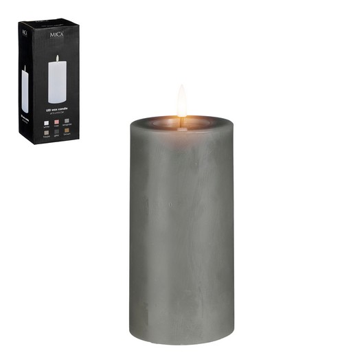 NG dekoracija - LED CANDLE 15cm 1134713 - Grey - EDL