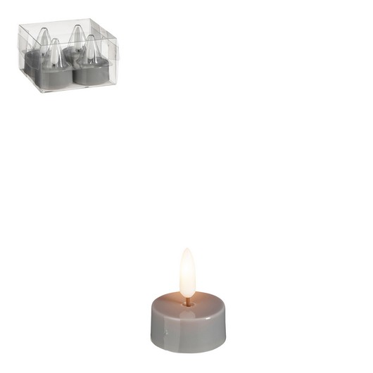 NG dekoracija - LED CANDLE SET 4pcs 1145633 - Grey - EDL