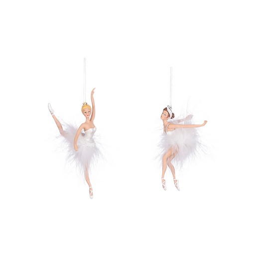 NG dekoracija - HANGING BALLERINA 18cm 1101566 - White - EDL