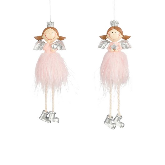 NG dekoracija - HANGING ANGEL 24cm 1148124 - Pink - EDL