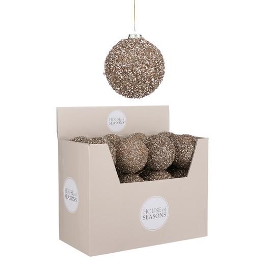 NG dekoracija - HANGING BALL 10cm 1101103 - Champagne - EDL