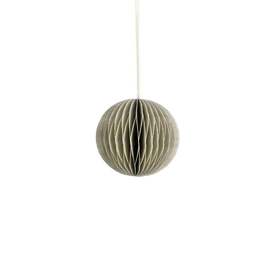 NG dekoracija - HANGING PAPER BALL 8cm 1137190 - Light Grey - EDL