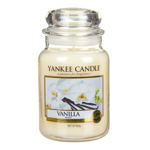 Vanilla - Yankee Candle mirisna sveća L (vanila, šećer, mošus)