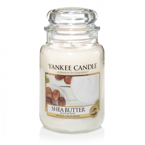 Shea Butter - Yankee Candle mirisna sveća L (karite maslac, bergamot, vanila, mošus)