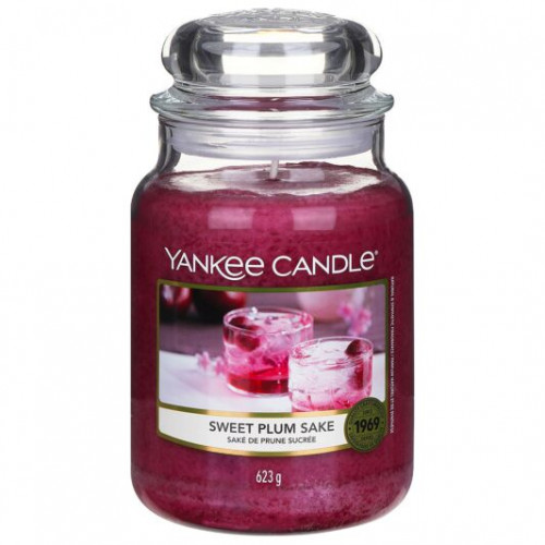 Sweet Plum Sake - Yankee Candle mirisna sveća L (japanska šljiva, pirinčano vino, vanila)