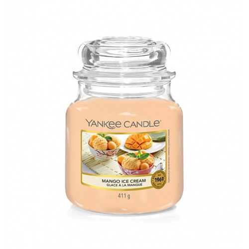 Mango Ice Cream - Yankee Candle mirisna sveća M (mango, ananas, malina, vanila...)