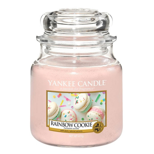 Rainbow Cookie - Yankee Candle mirisna sveća M (citrus, vanila, kokos, marakuja i breskva)