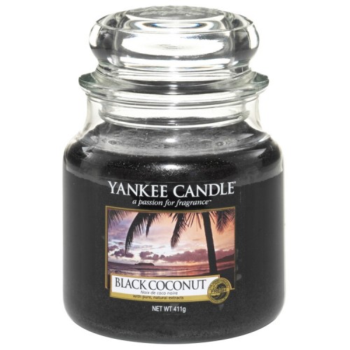 Black Coconut - Yankee Candle mirisna sveća M - (kokos, ananas, mošus)