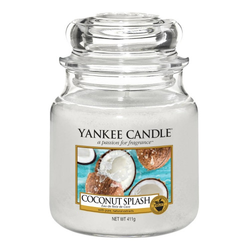 Coconut Splash - Yankee Candle mirisna sveća M (kokos, kokosovo mleko, vanila))