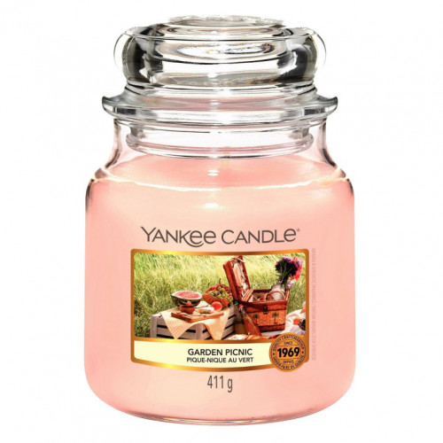 Garden Picnik - Yankee Candle mirisna sveća M (kajsija, kruška, nektarina)