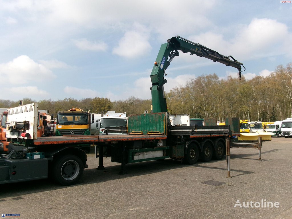 Massey Platform trailer + HMF 4720 K3 crane kamion platforma