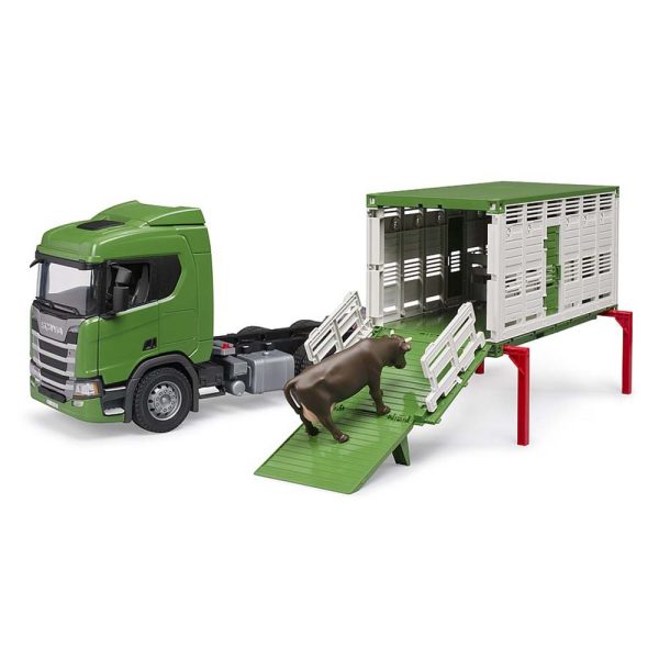 Igračka Bruder Kamion Scania za prevoz krava
