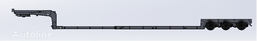 Nova Emirsan HYDRAULIC STEERING LOWBED poluprikolica sa niskom platformom