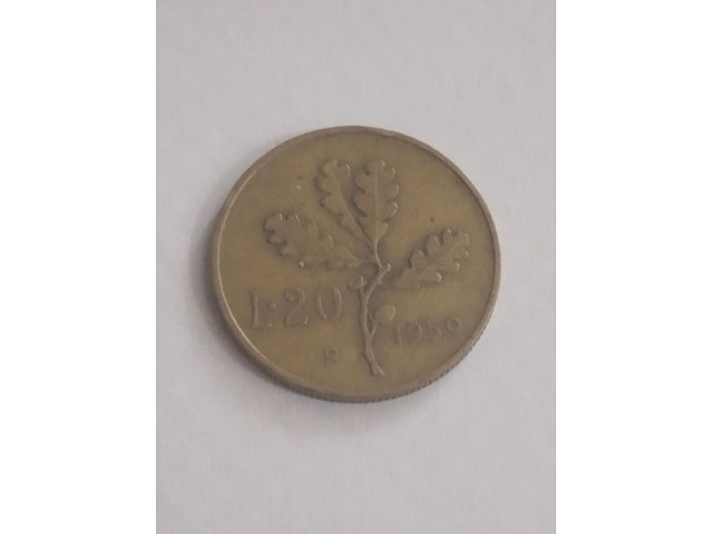 20 Lira 1959.g - Italija -