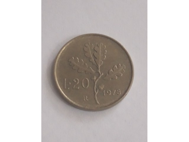 20 Lira 1978.g - Italija -