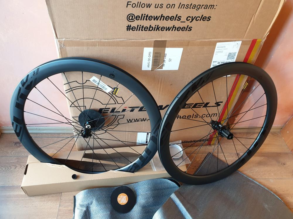 EliteWheels Carbon Tubeless Disc 50 mm točkovi