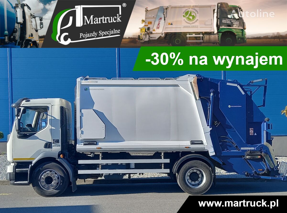 Volvo FL, 4×2, śmieciarka, 2 komorowa, sprzedaż/wynajem GWARANCJA SER kamion za smeće