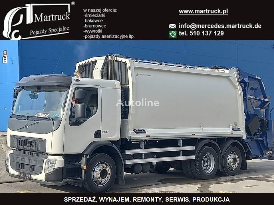 Volvo FE, 6×2, śmieciarka, sprzedaż/wynajem kamion za smeće
