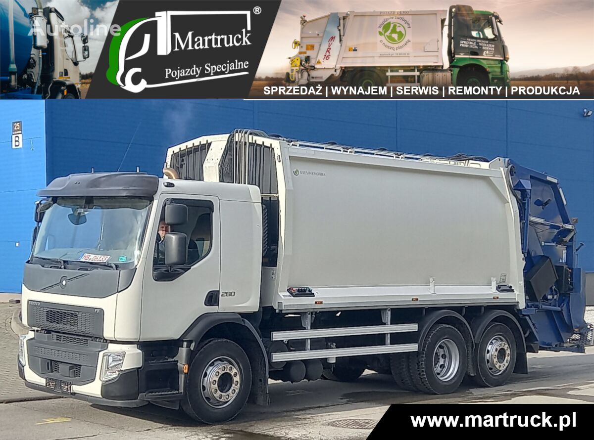 Volvo FE, 6×2, śmieciarka, sprzedaż/wynajem kamion za smeće