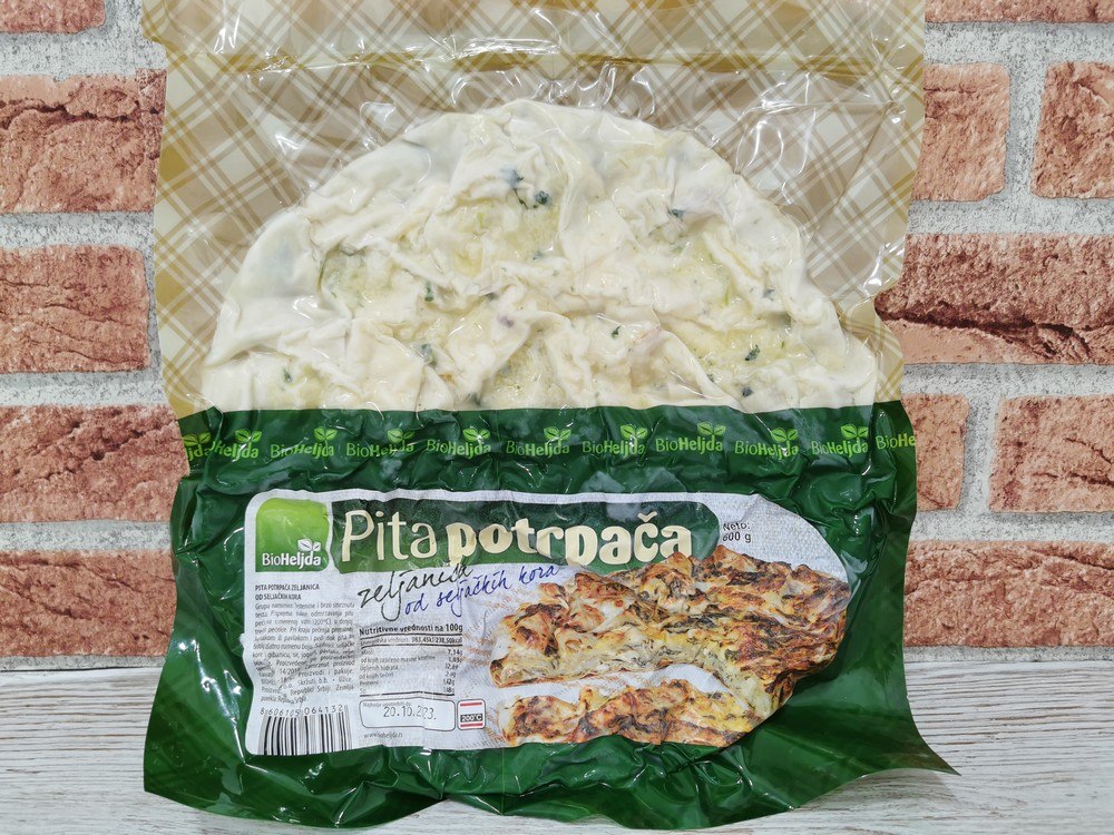 Pita potrpača od seljačkih kora sa zeljem 600g – smrznuto