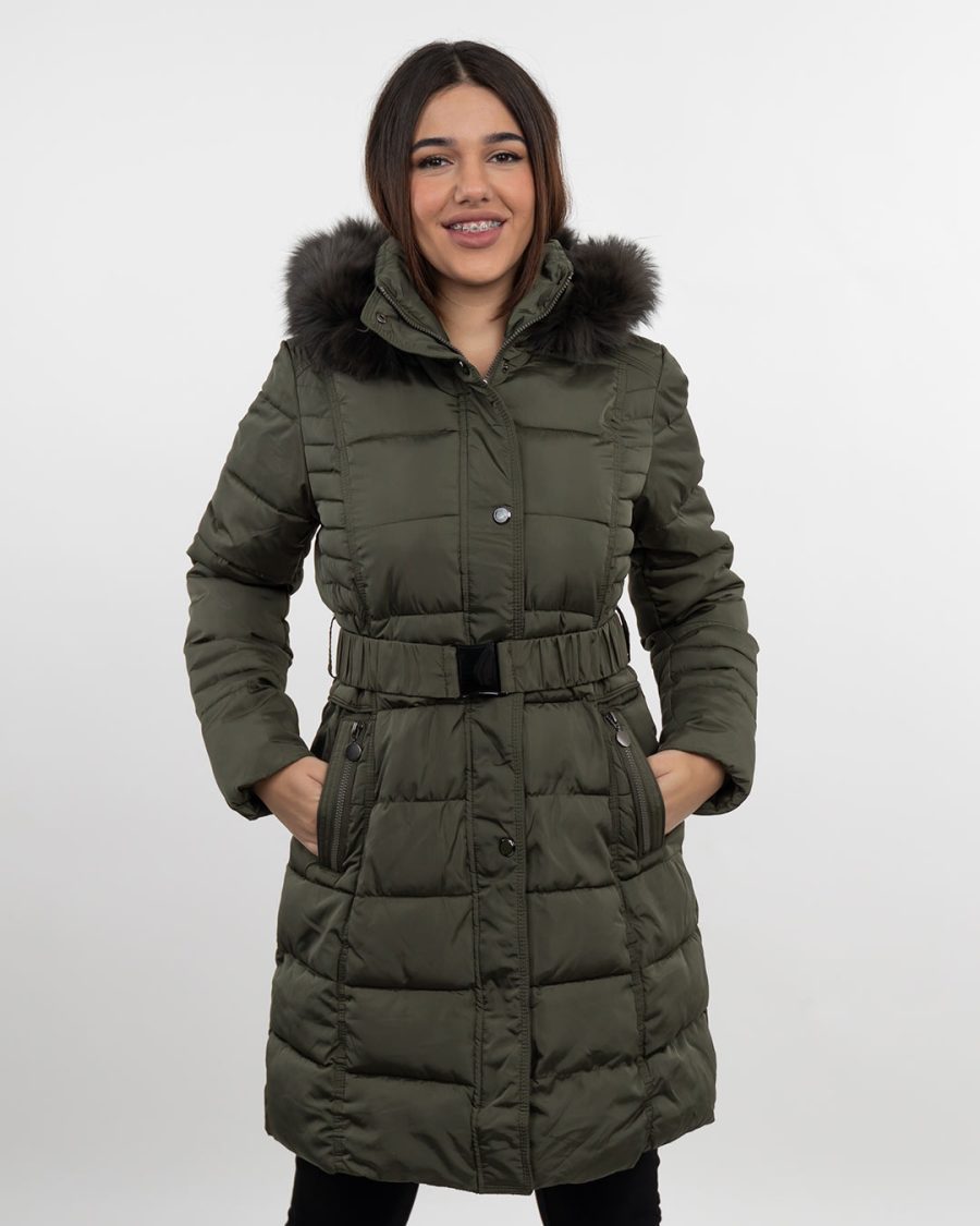 Ženska zimska jakna – Sportska i Casual – FL-1945 – Zelena