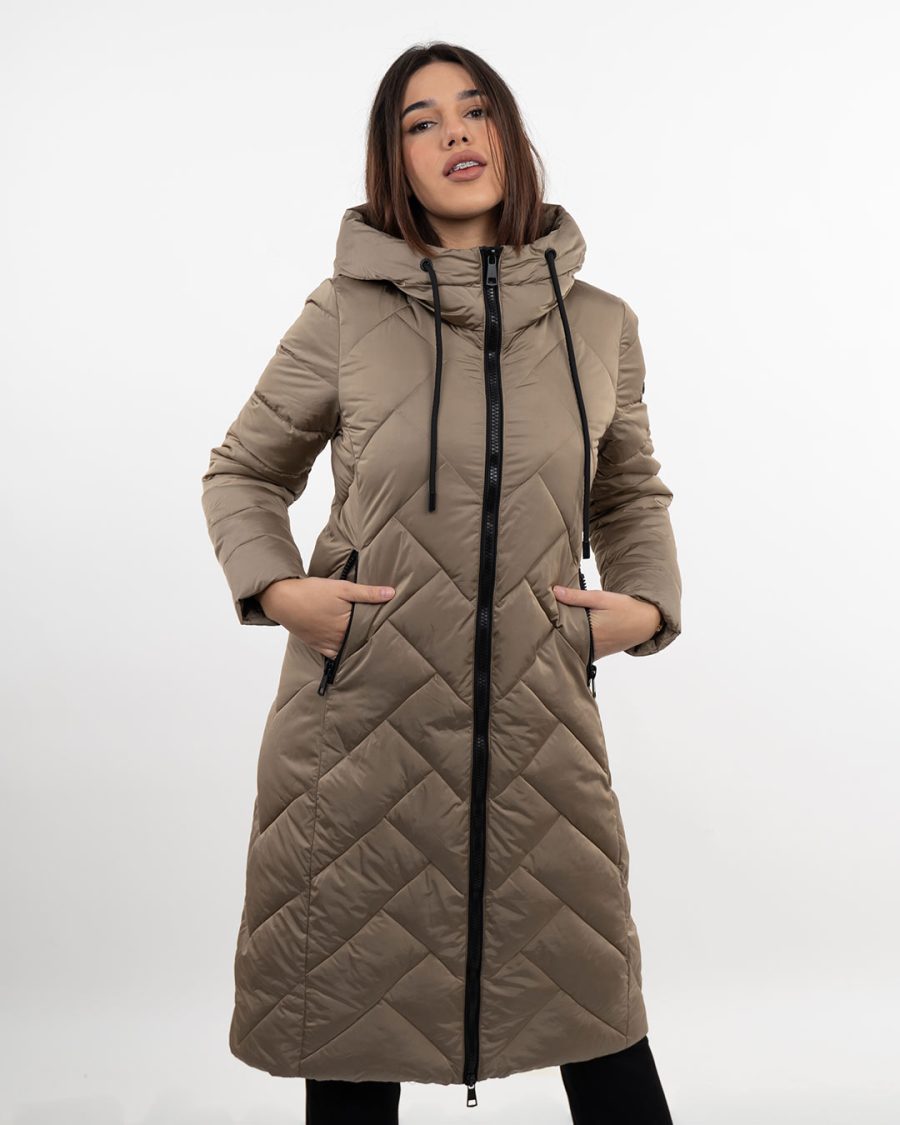 Ženska zimska jakna – Sportska i Casual – FL-2353 – Bež