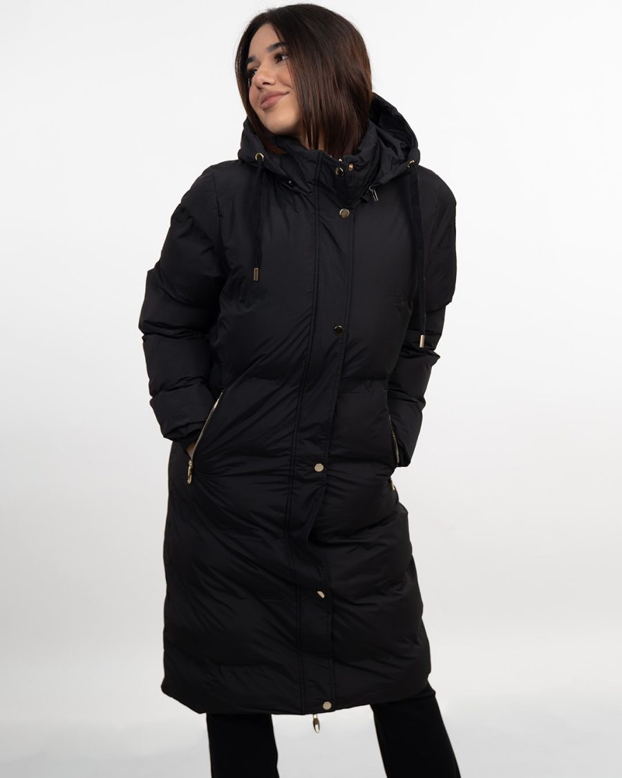 Ženska zimska jakna – Sportska i Casual – GS-4346-2 – Crna