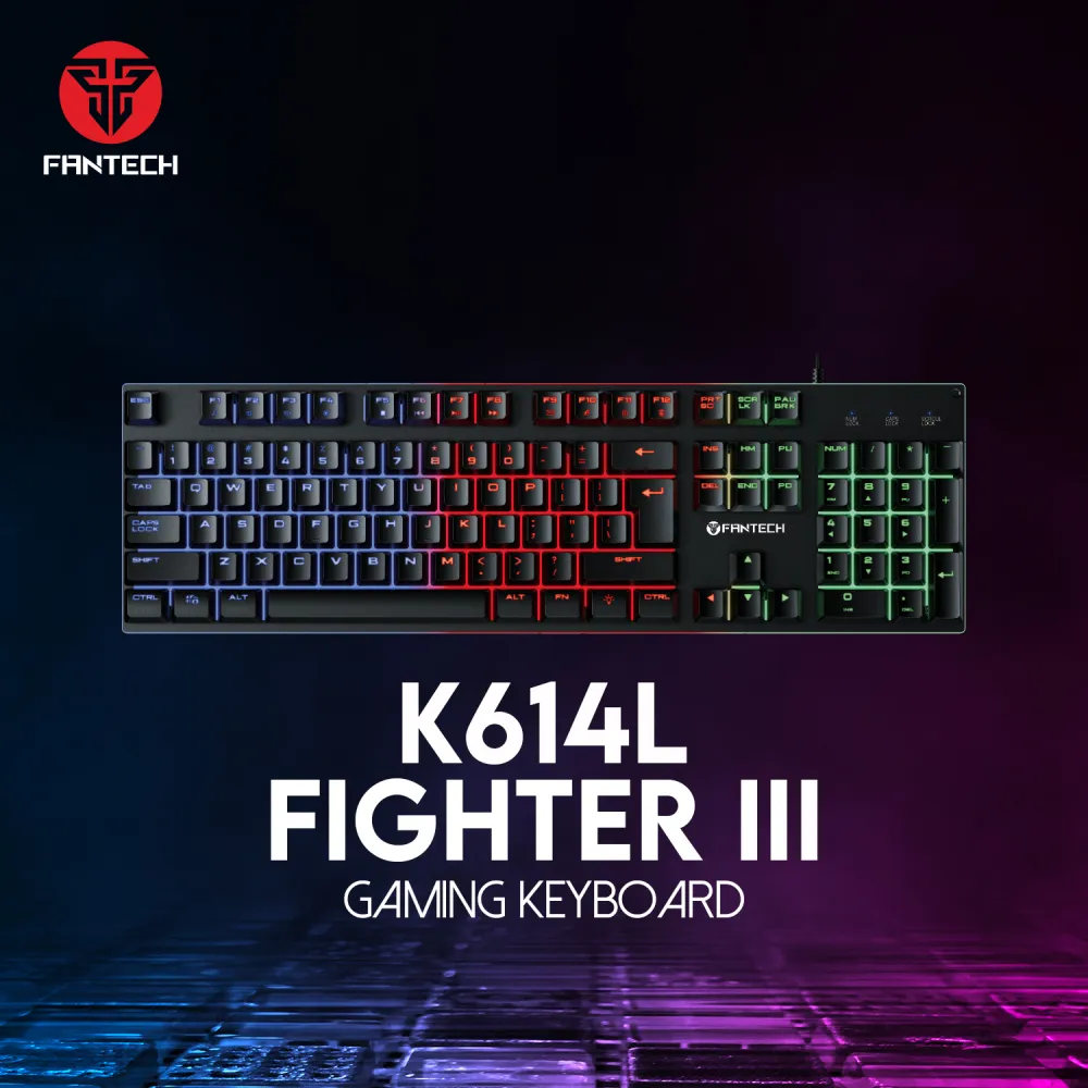 Tastatura Gaming Fantech K614L Fighter II crna