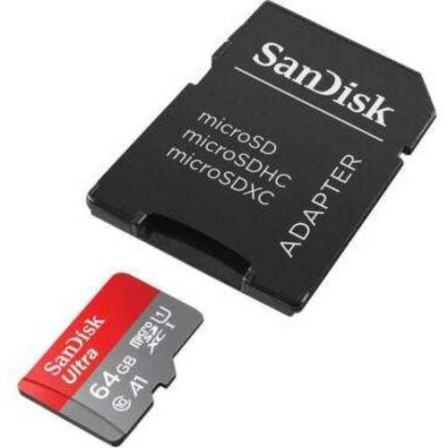 SanDisk SDXC 64GB Ultra Micro 140MB/s A1 Class 10 UHS-I sa Adap.