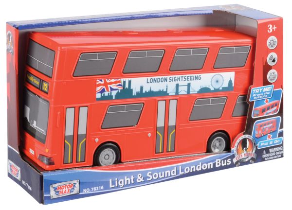 MET. AUTO 12" LIGHT & SOUND LONDON BUS