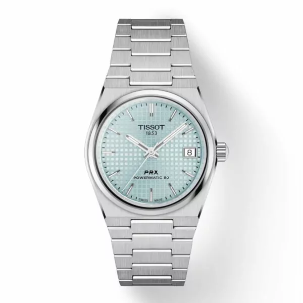 Tissot T1372071135100 Prx Light Blue Powermatic 80 35Mm