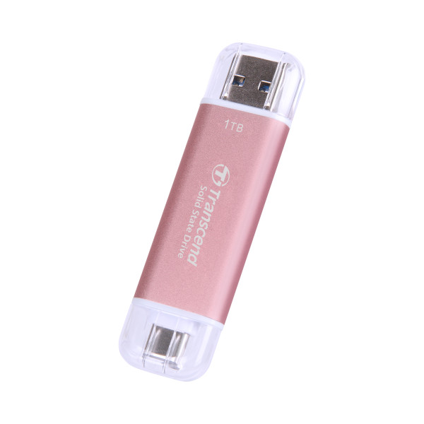 1TB, Portable SSD, ESD310P, USB 10Gbps, Type C/A,Pink ( TS1TESD310P )