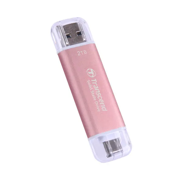 2TB, Portable SSD, ESD310P, USB 10Gbps, Type C/ A,Pink ( TS2TESD310P )