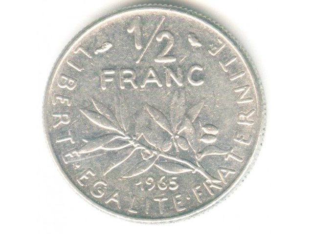 Francuska 1/2 franc 1965