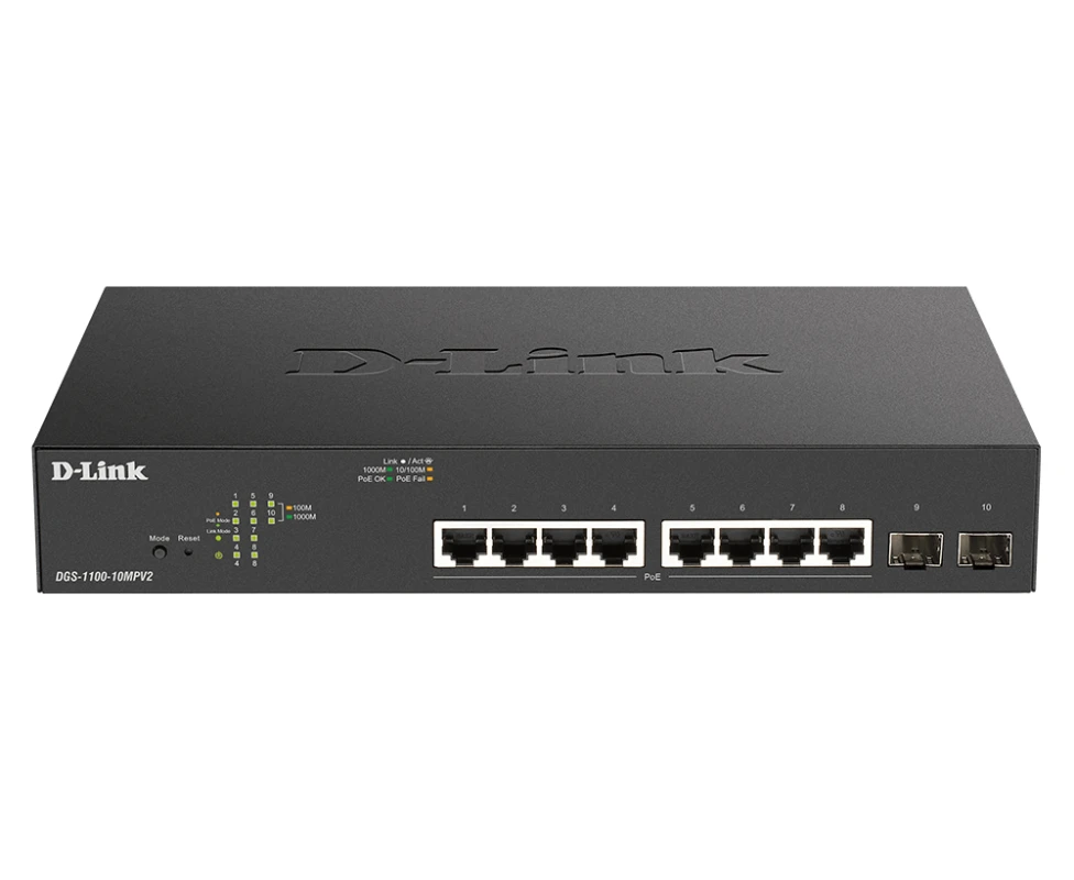D-Link DGS-1100-10MPV2/E switch 8-portni