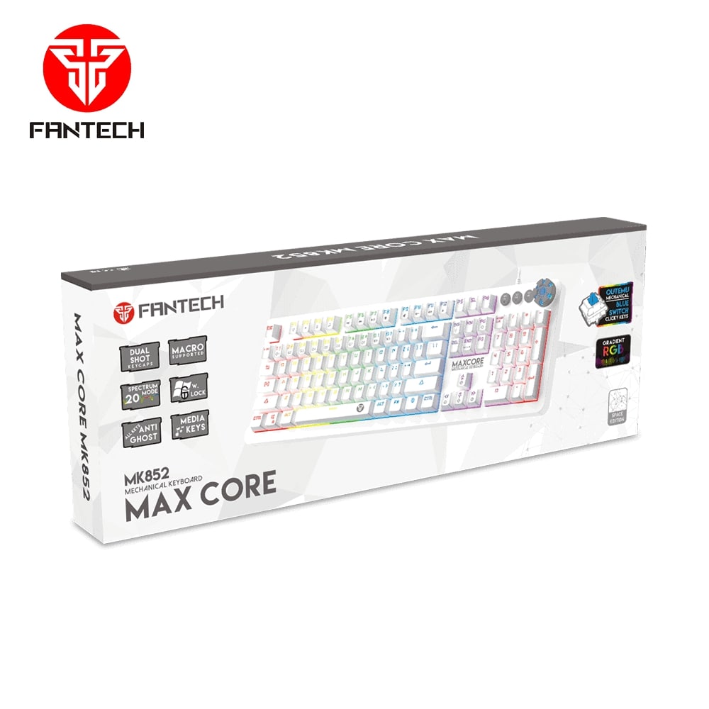 Gejmerska mehanička tastatura FANTECH MK852 MAX CORE SPACE EDITION (PLAVI SWITCH)