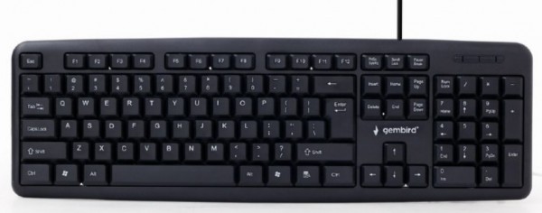 KB-UM-103 tastatura US layout black USB