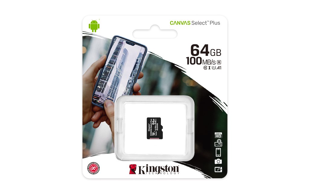 Micro SD card 64GB Kingston bez adaptera